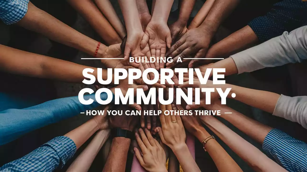 Building A Supportive Community: How You Can Help Others Thrive
